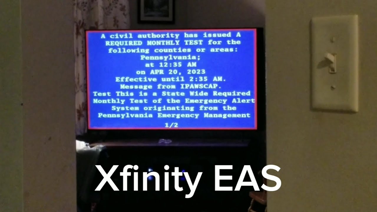 Xfinity EAS (Required Monthly Test) (3) - YouTube