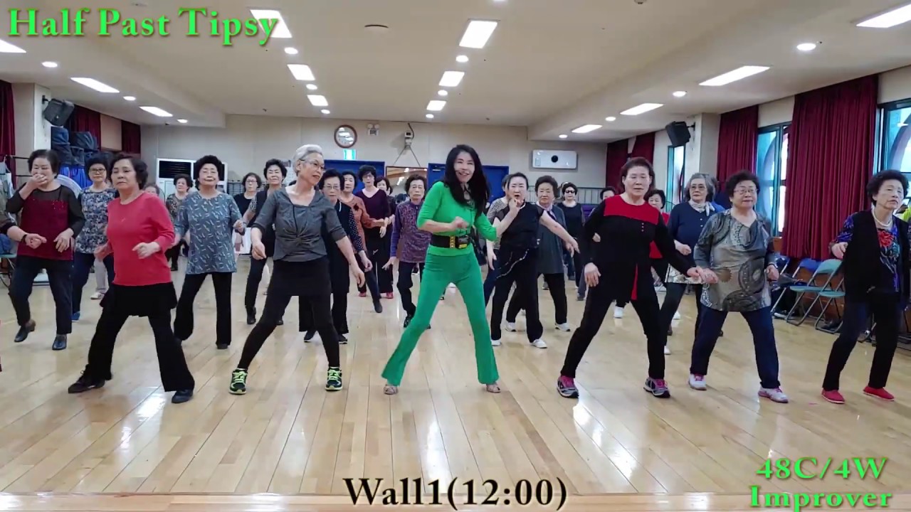 Half Past Tipsy - Line Dance (Dance & Teach)🌾🌹 혜숙라인댄스 - YouTube