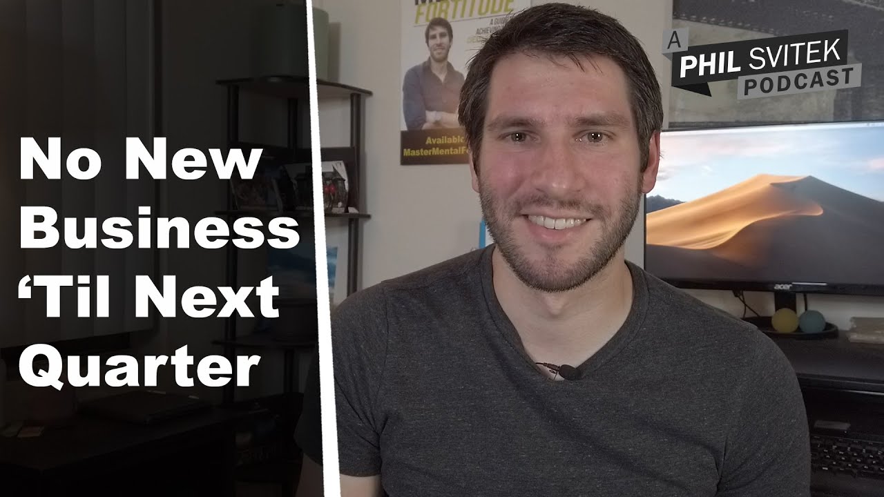 We Do Not Discuss New Business Until Next Quarter - 11/23/2020: A Phil ...