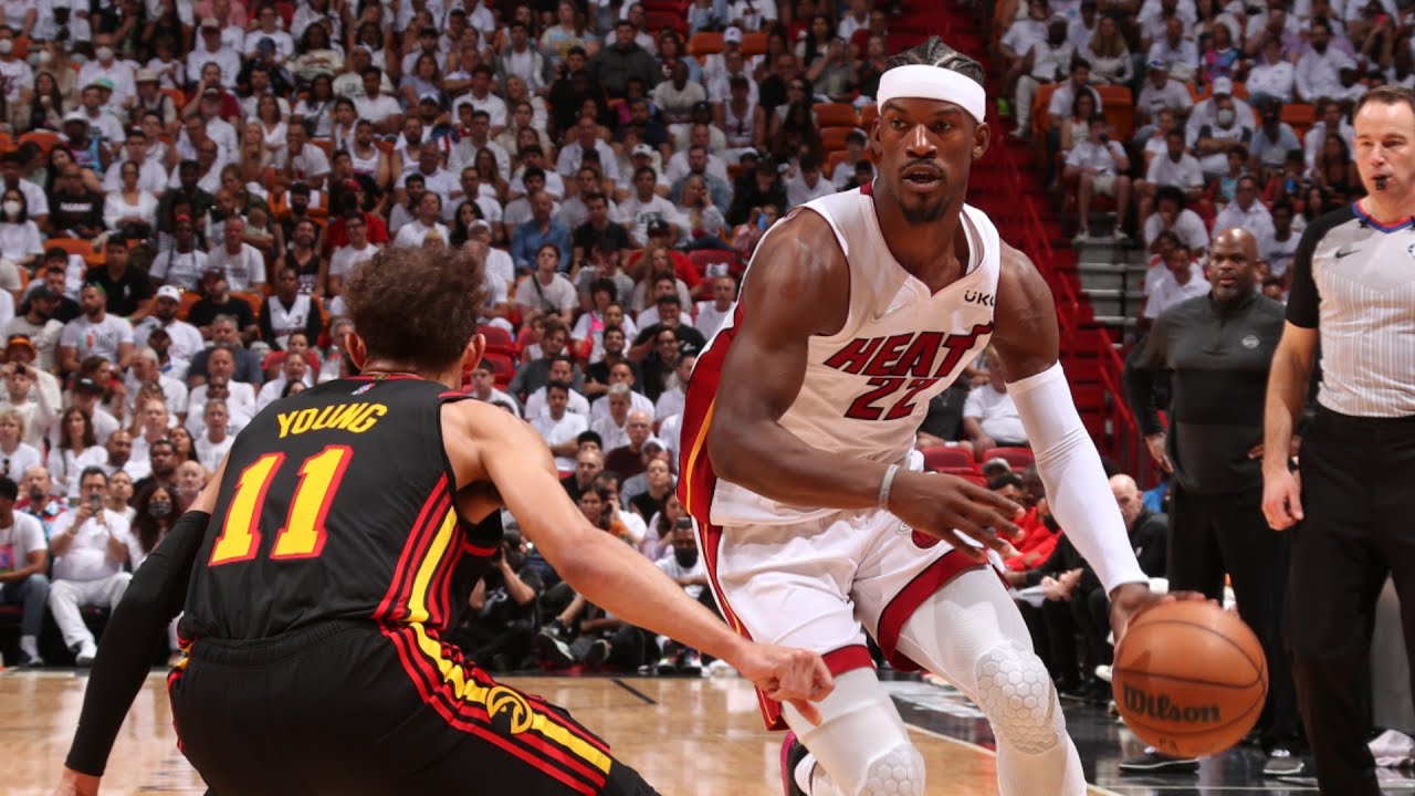 Atlanta Hawks vs Miami Heat Game 1 Jimmy Butler dunk 2022 NBA Playoffs ...