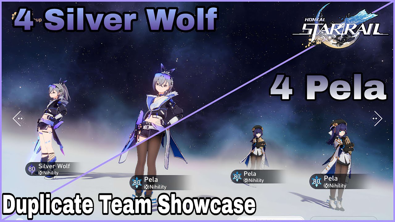4 SilverWolf & 4 Pela Team Showcase | Honkai Star Rail Indonesia - YouTube