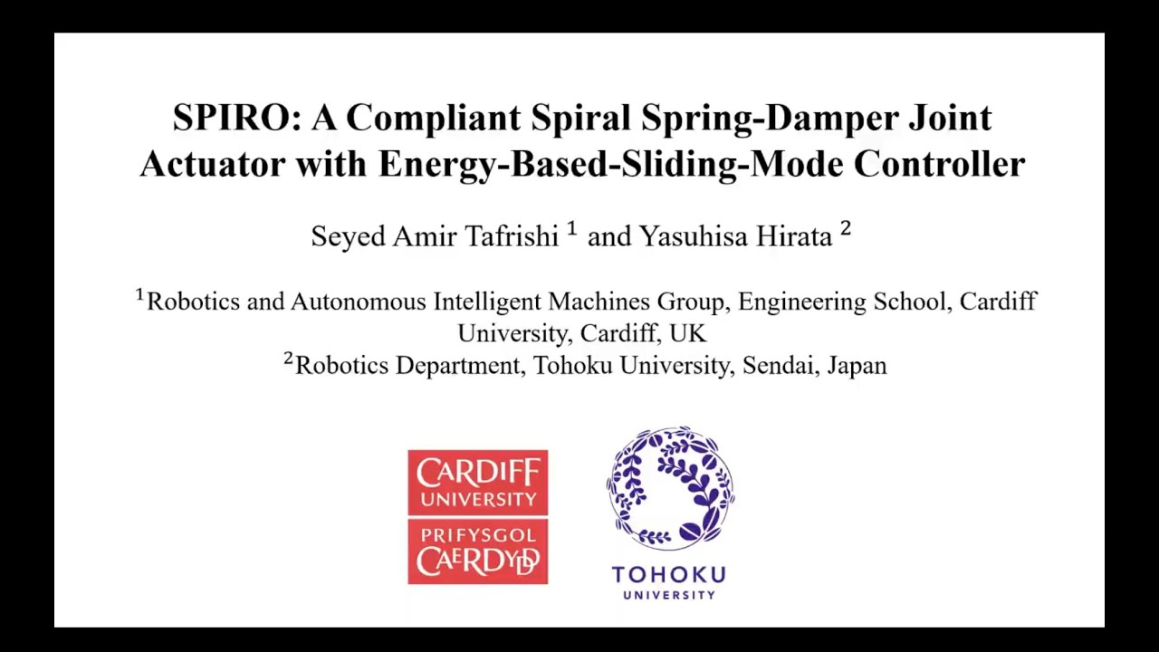 SPIRO: A Compliant Spiral Spring–Damper Joint Actuator & Energy-Based ...