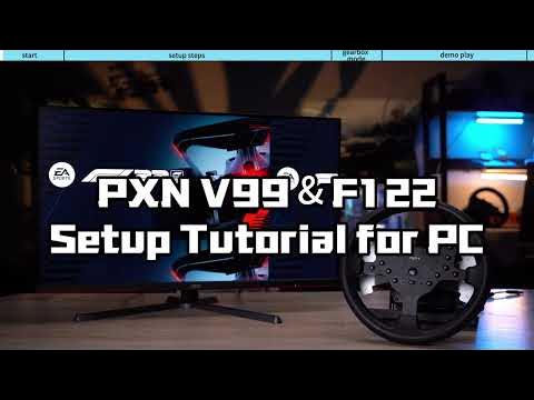 PXN V99 Gaming Steering Wheel & PC F1 2022 Setup Tutorial. #pxn #tutorial #f12022 #PXNV99 #games ...