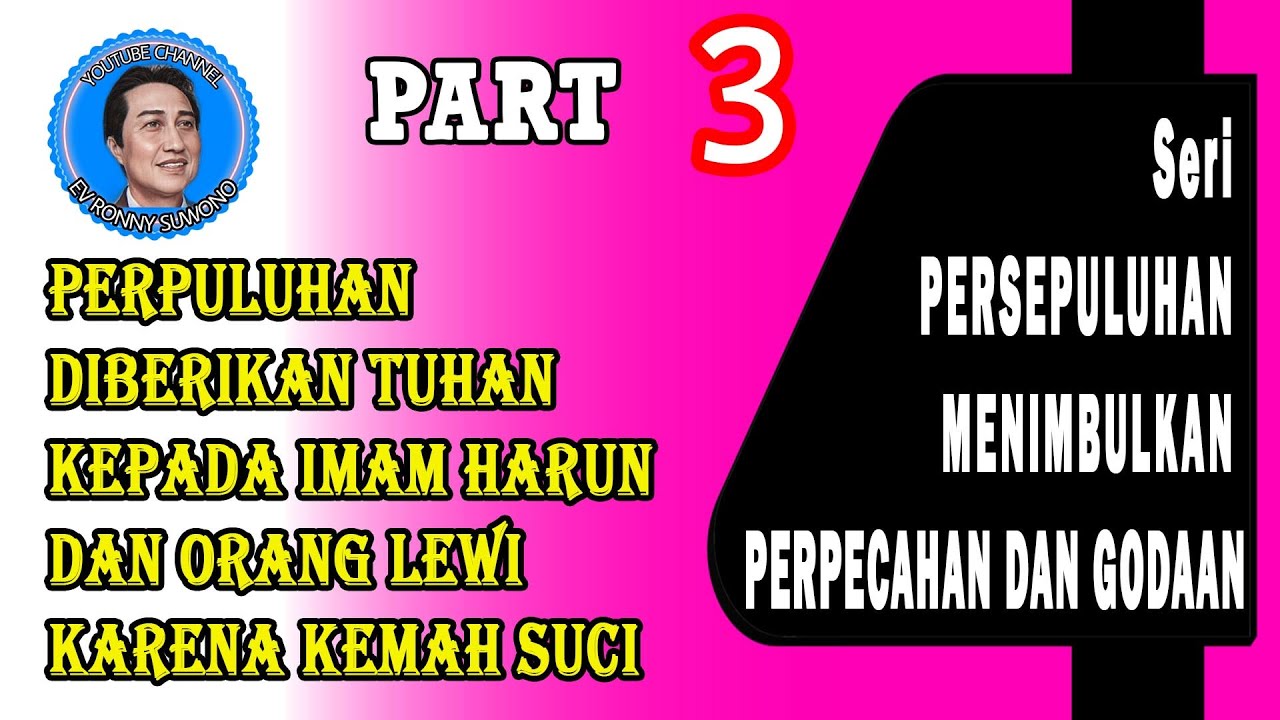 Part 3 - PERPULUHAN DIBERIKAN TUHAN KEPADA IMAM HARUN DAN ORANG LEWI ...