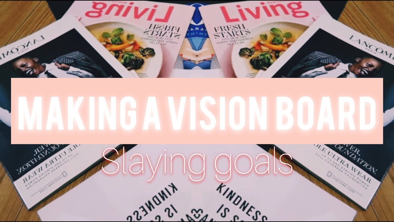 Making a vision board + girls night vlog - YouTube
