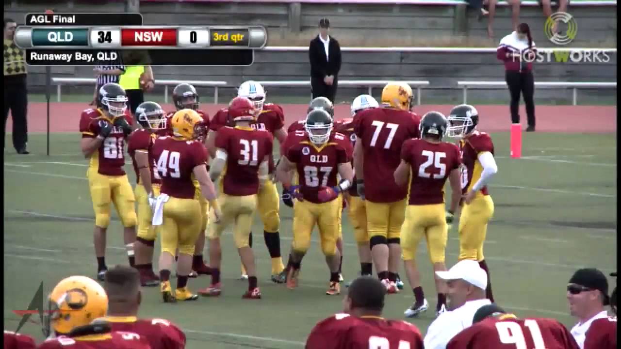 2014 Australian Gridiron League Final NSW vs QLD 10th May - YouTube