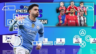 Efootball Pes 2025 Ppsspp Download Update Kits25 Real Face Camera Ps5 ...