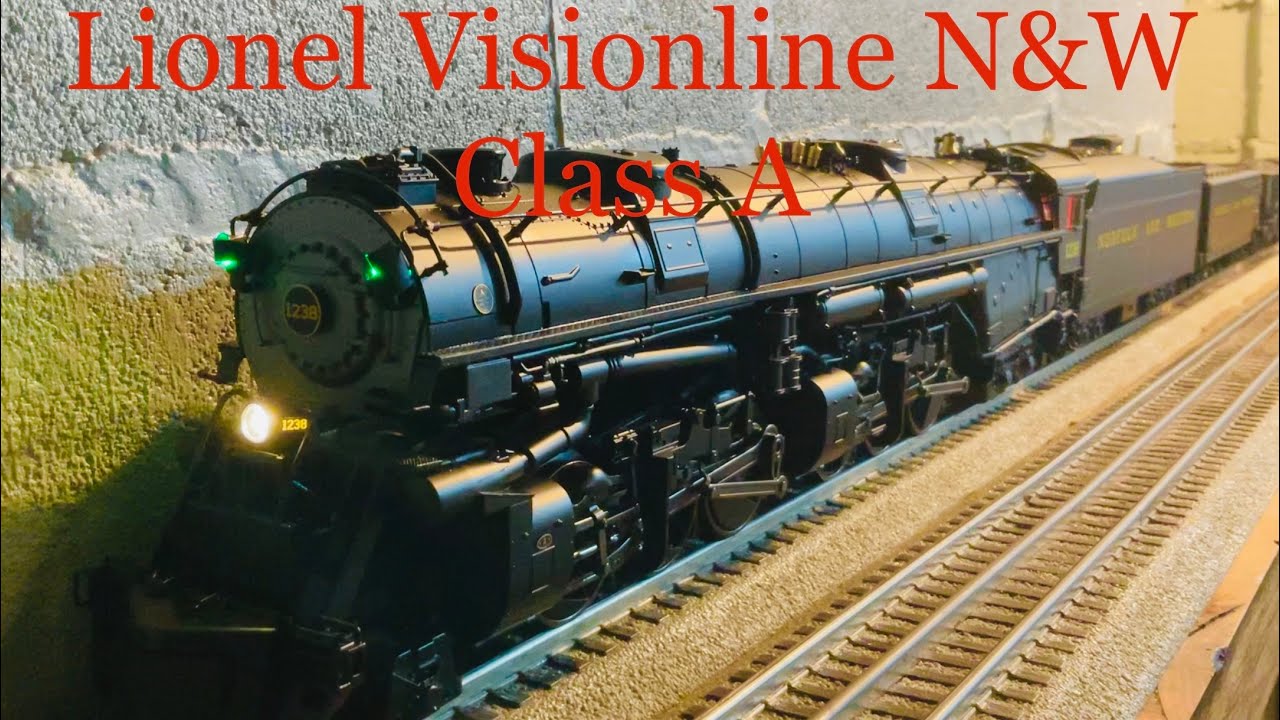 Lionel Visionline N&W Class A #1238 features and 44 car coal hopper ...