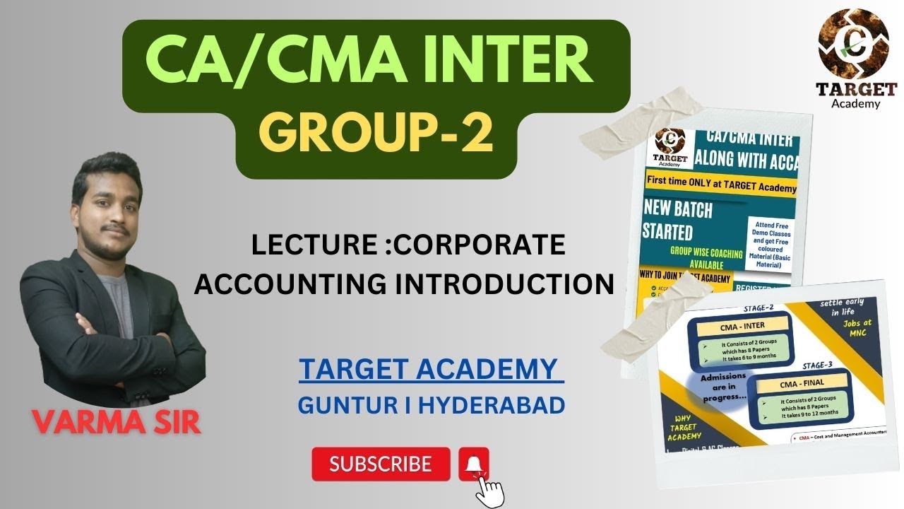 CA_CMA_INTER_G-2_CORPORATE_ACCOUNTING_INTRODUCTION_BY_VARMA_SIR #CA# ...