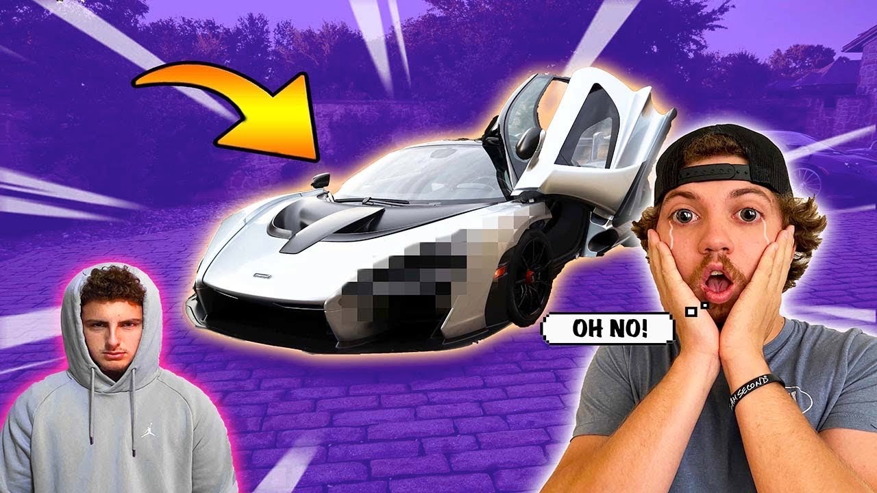 Fake Car Scratch Prank With A McLaren Senna - YouTube
