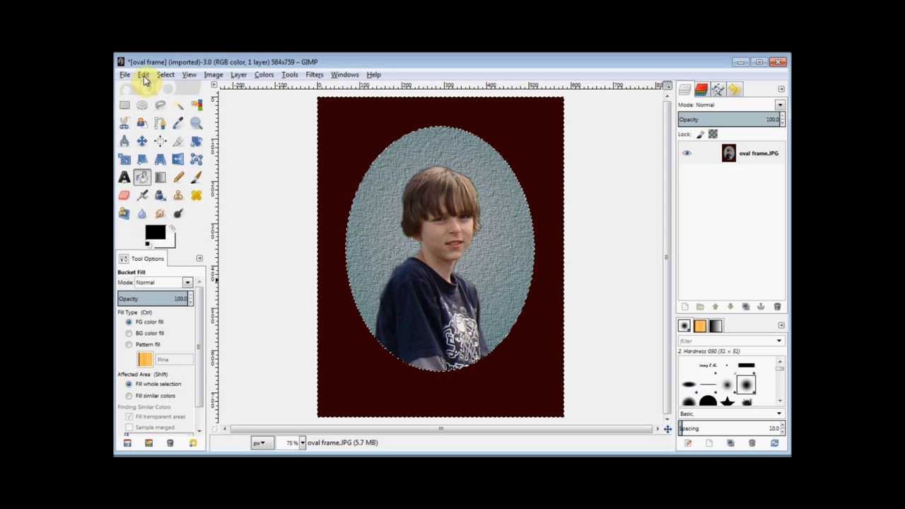 Put An Oval Frame On A Photo YouTube Put An Oval Frame On A Photo YouTube
