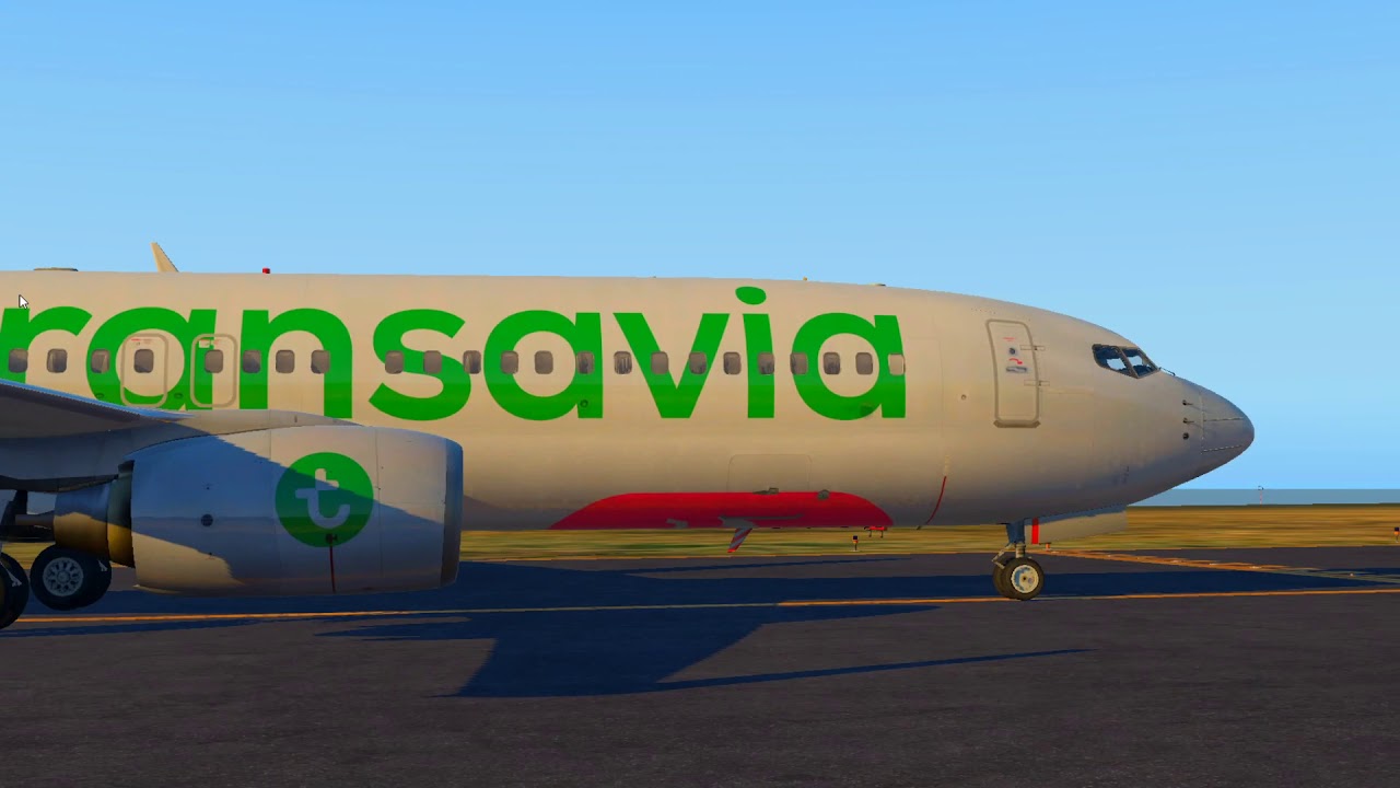 [XP11] Transavia | Boeing 737-8K2 | Landing at Palermo Airport, Italy ...