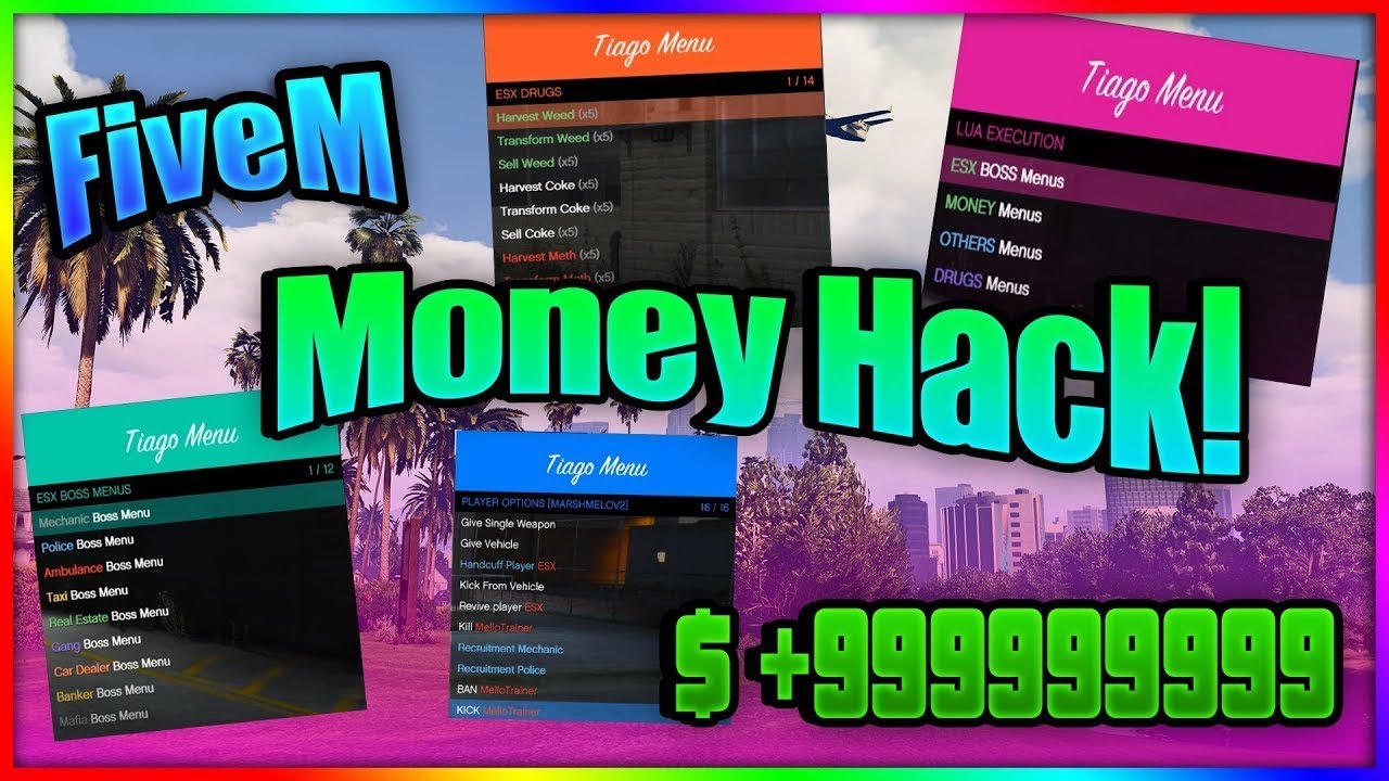 FiveM - Free Menu NO EXECUTOR REQUIRED + Bypass (MONEY + WEAPONS ...