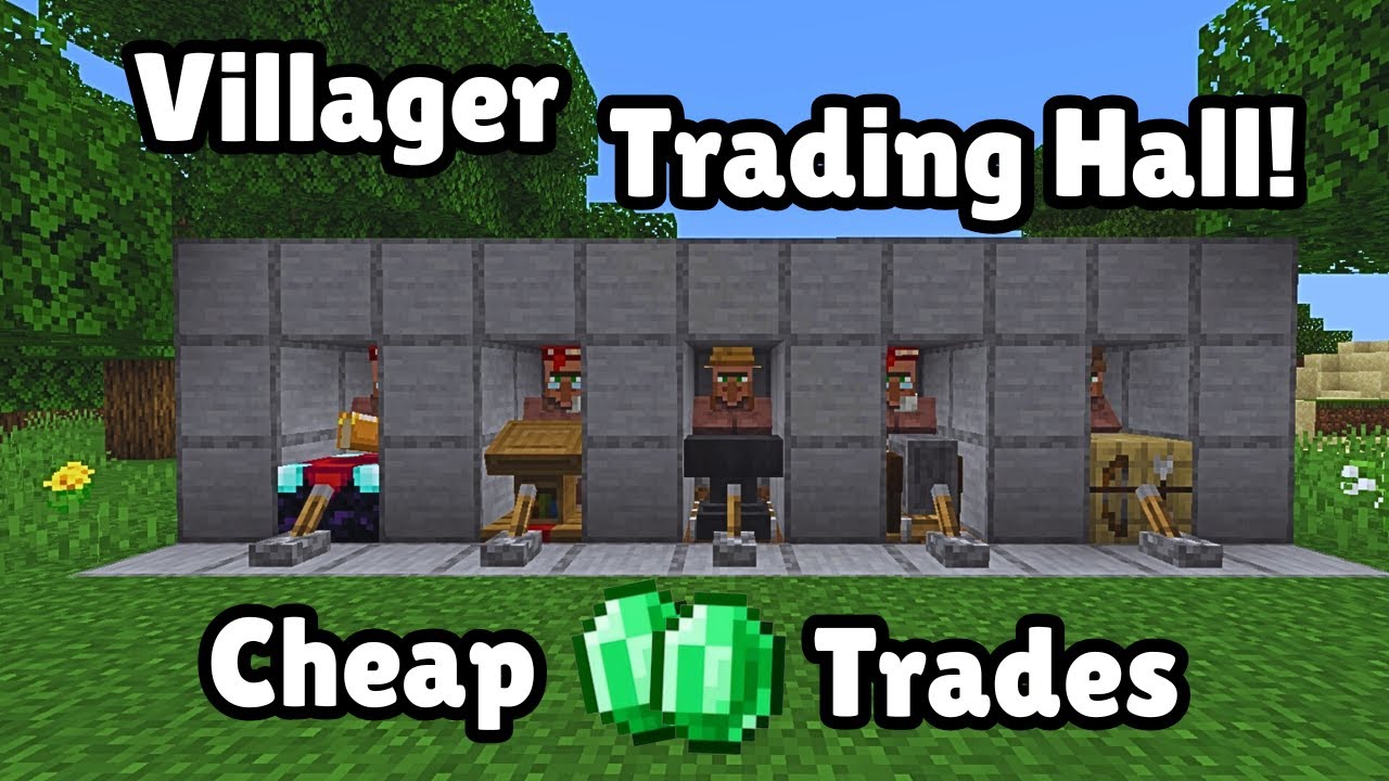 Villager Trading Hall Tutorial in Crafting and Building - YouTube