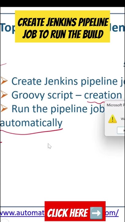Create jenkins job and trigger the builds automatically - YouTube