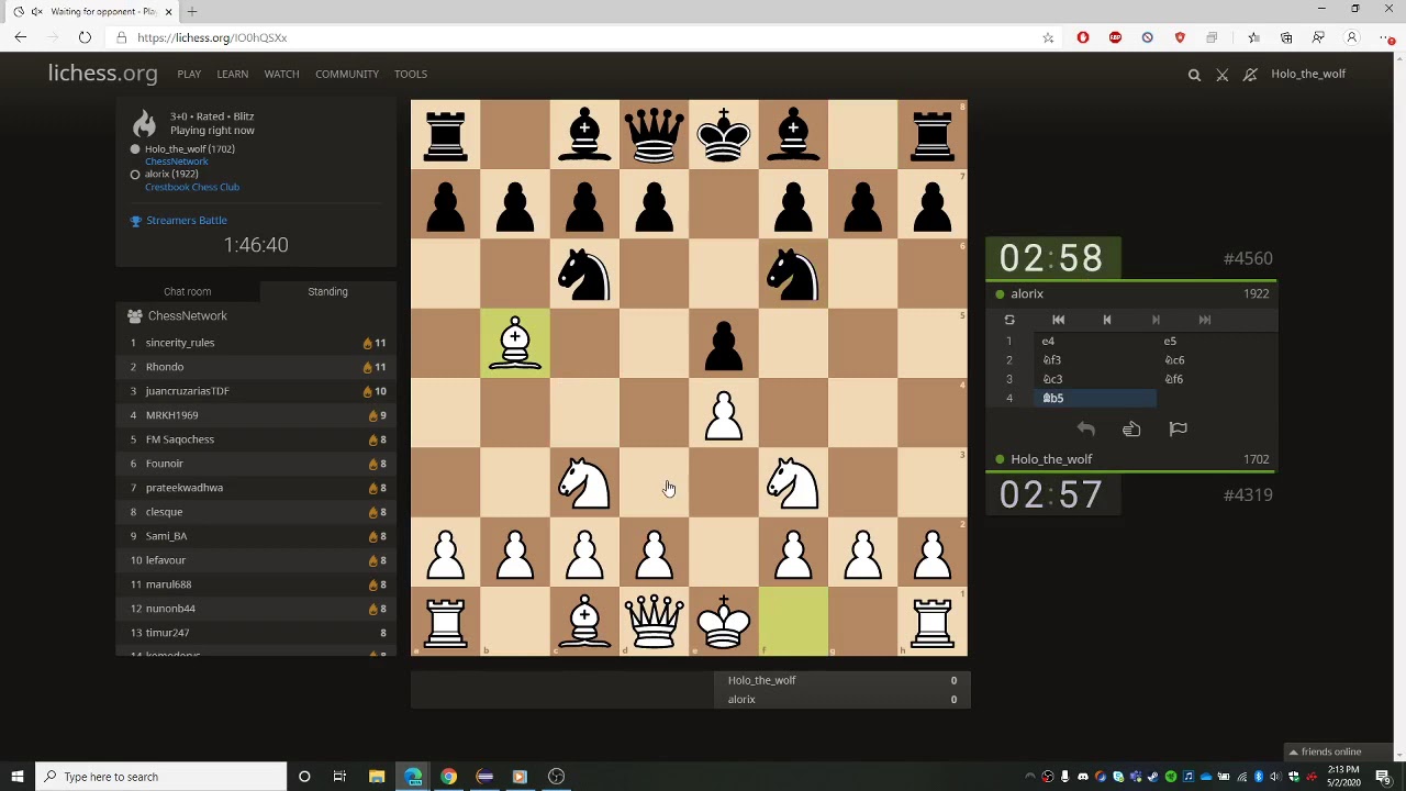 Streamers Battle (ChessNetwork Team) 02/05/2020 - YouTube