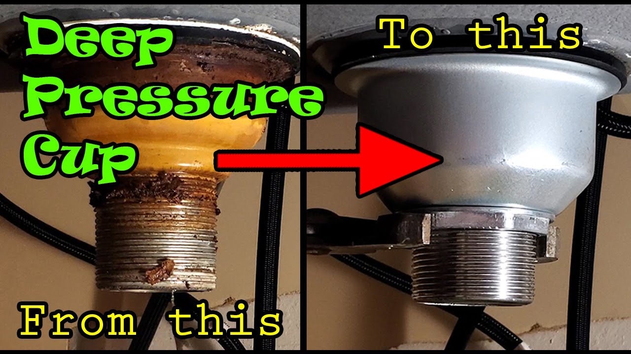 How to INSTALL a DEEP PRESSURE CUP for kitchen sink drain super EASY ...