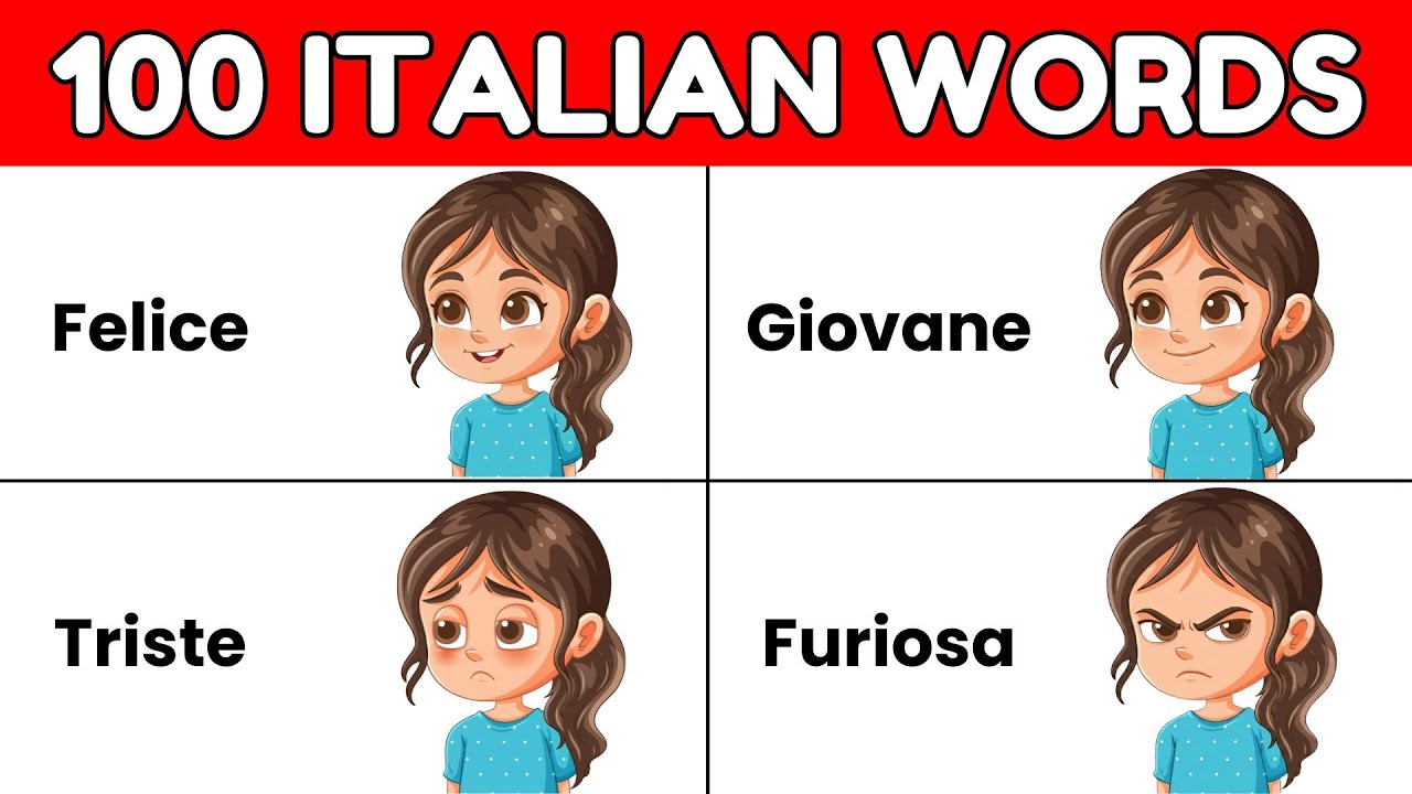 100 Italian Words for Beginners | Learn Italian for Beginners - YouTube