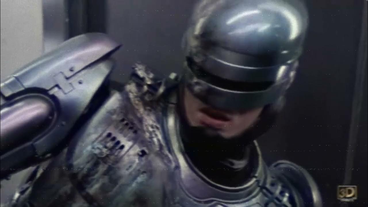 RoboCop (1987) - RoboCop vs. ED-209 Scene | VHS Capture - YouTube