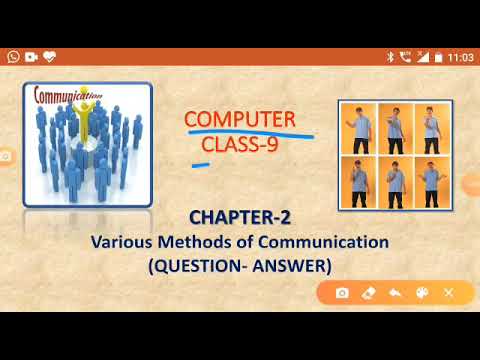 Computer|Class -9 | Chapter -2| Various methods of Communication ...