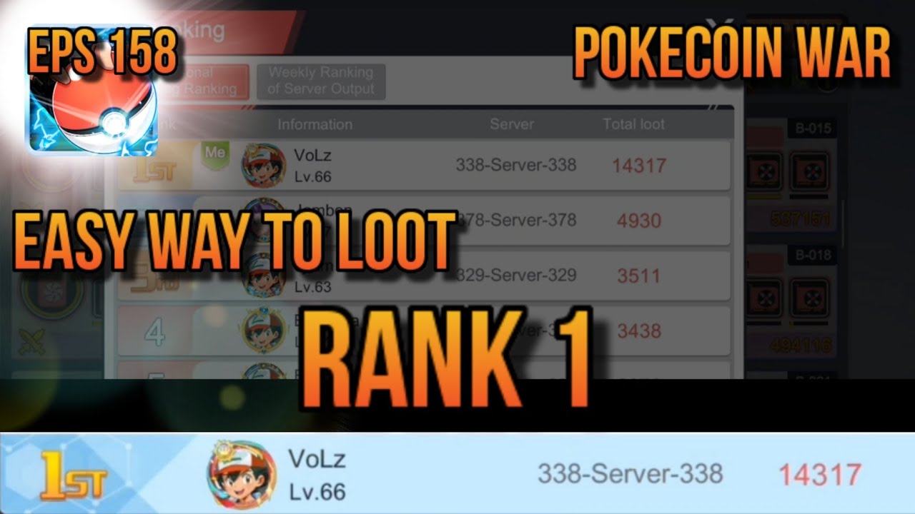 POKEVERSE WORLD GAMEPLAY EPS 158 : EASY WAY HOW TO RANK 1 IN POKECOIN ...