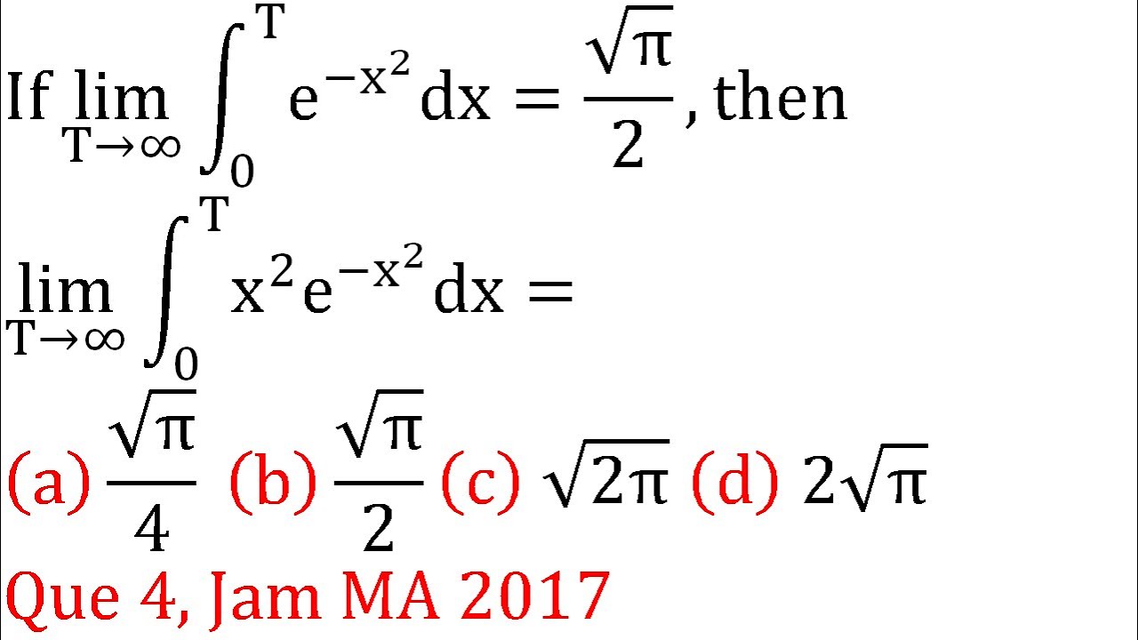 IIT JAM Mathematics 2017 - YouTube
