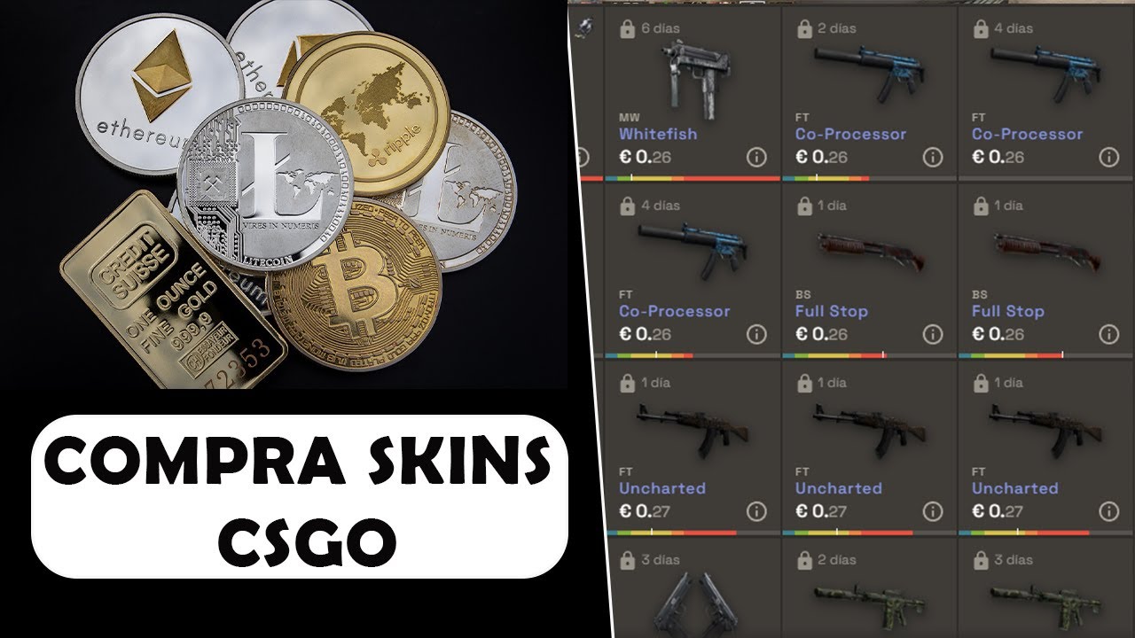 Dónde comprar skins BARATAS en CSGO con CRIPTOMONEDAS Bitcoin, Ethereum ...