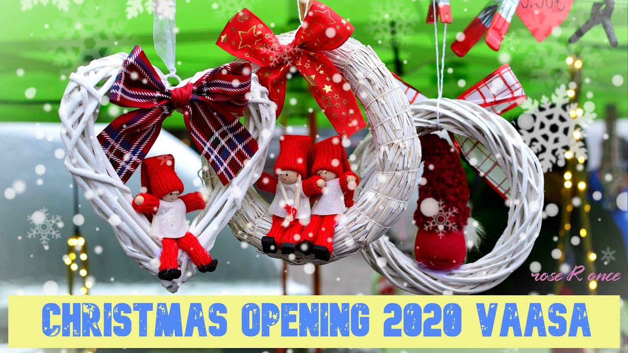 Christmas opening 2020 Vaasa, Finland - YouTube