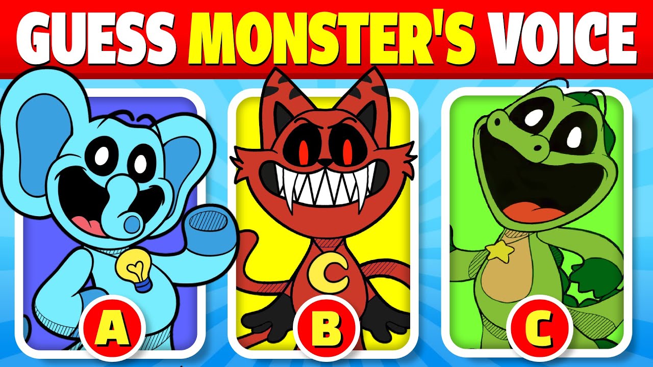 🔊Guess the Smiling Critters Voice | Poppy Playtime Chapter 3 Characters ...