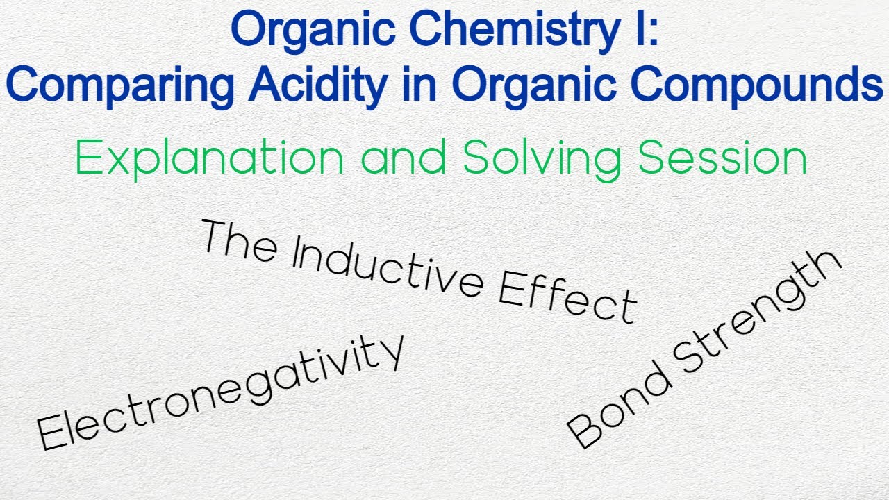 Acidity & Basicity in Organic Compounds | Organic Chemistry I - YouTube