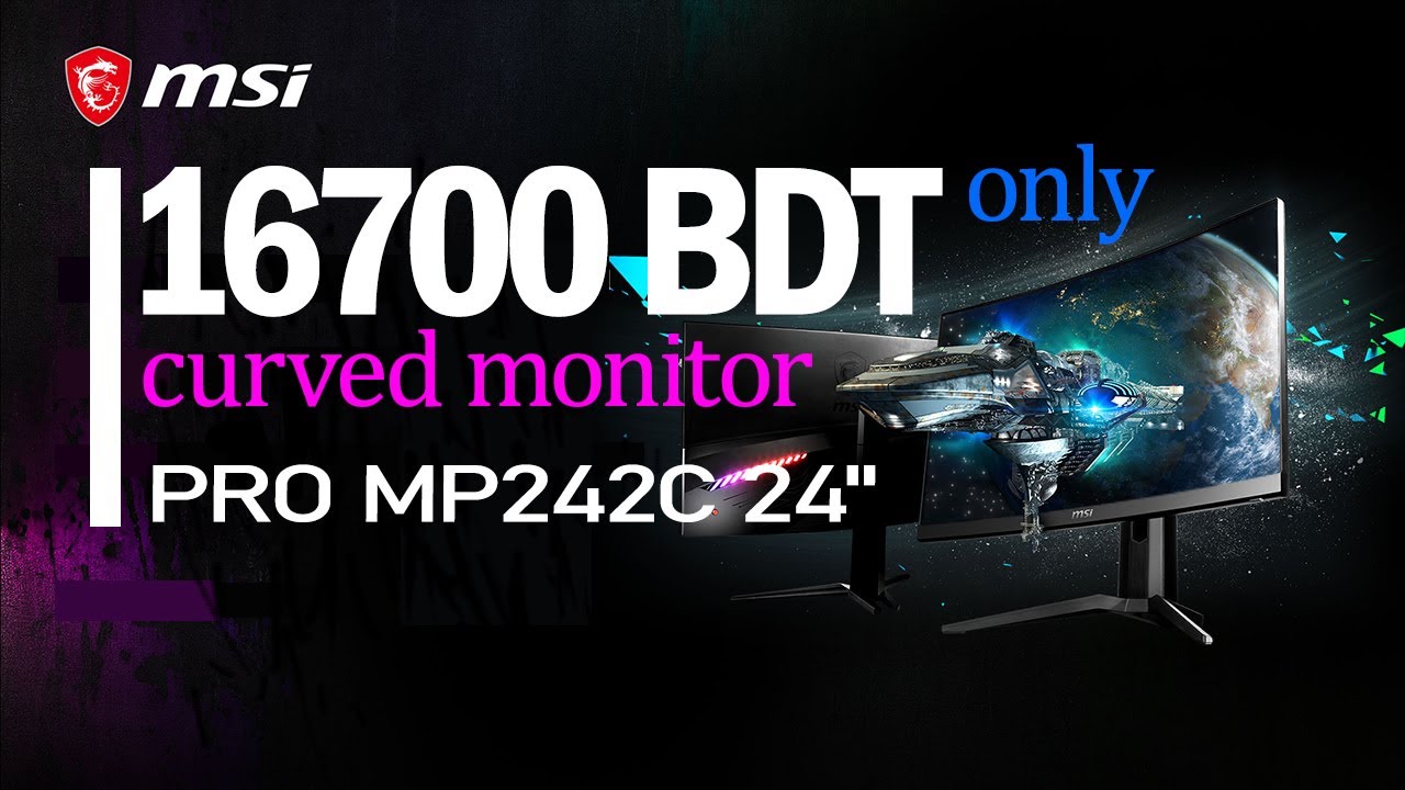 MSI PRO MP242C Curved Monitor Unboxing, Review, and Everything You ...