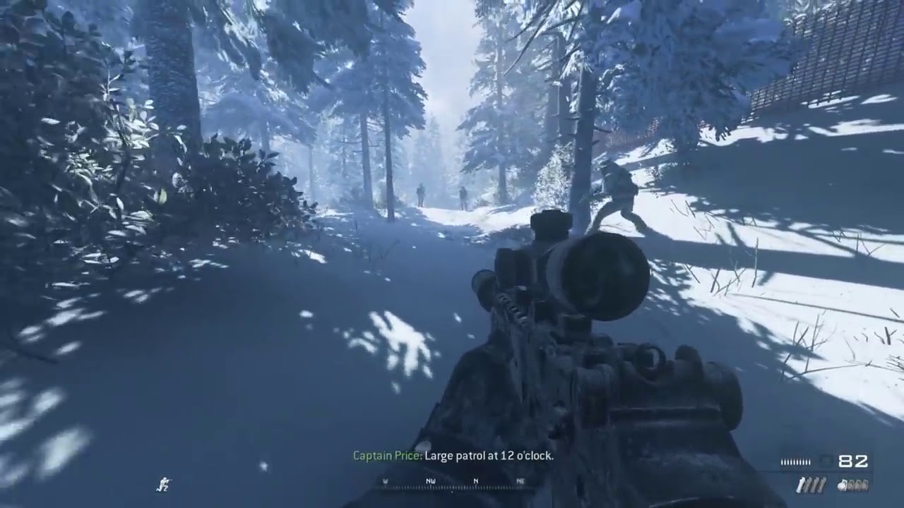 Incredible Winter Sniper Mission From Call Of Duty Mw 2 Campaign