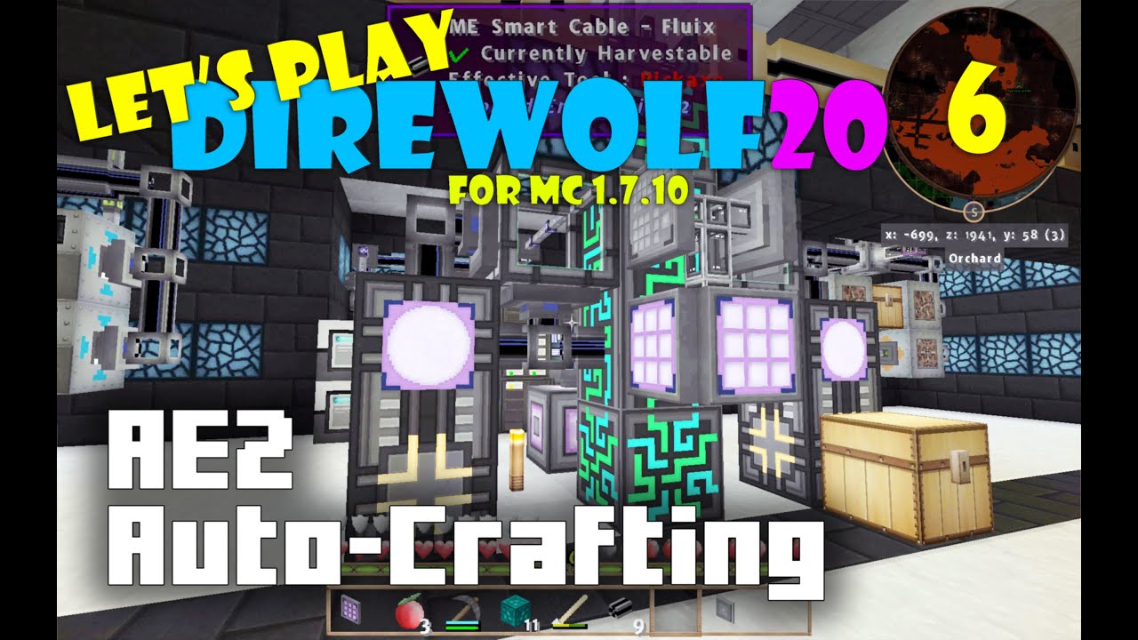 Let's Play FTB Direwolf20 - EP06: AE2 Autocrafting, Patterns, and ...