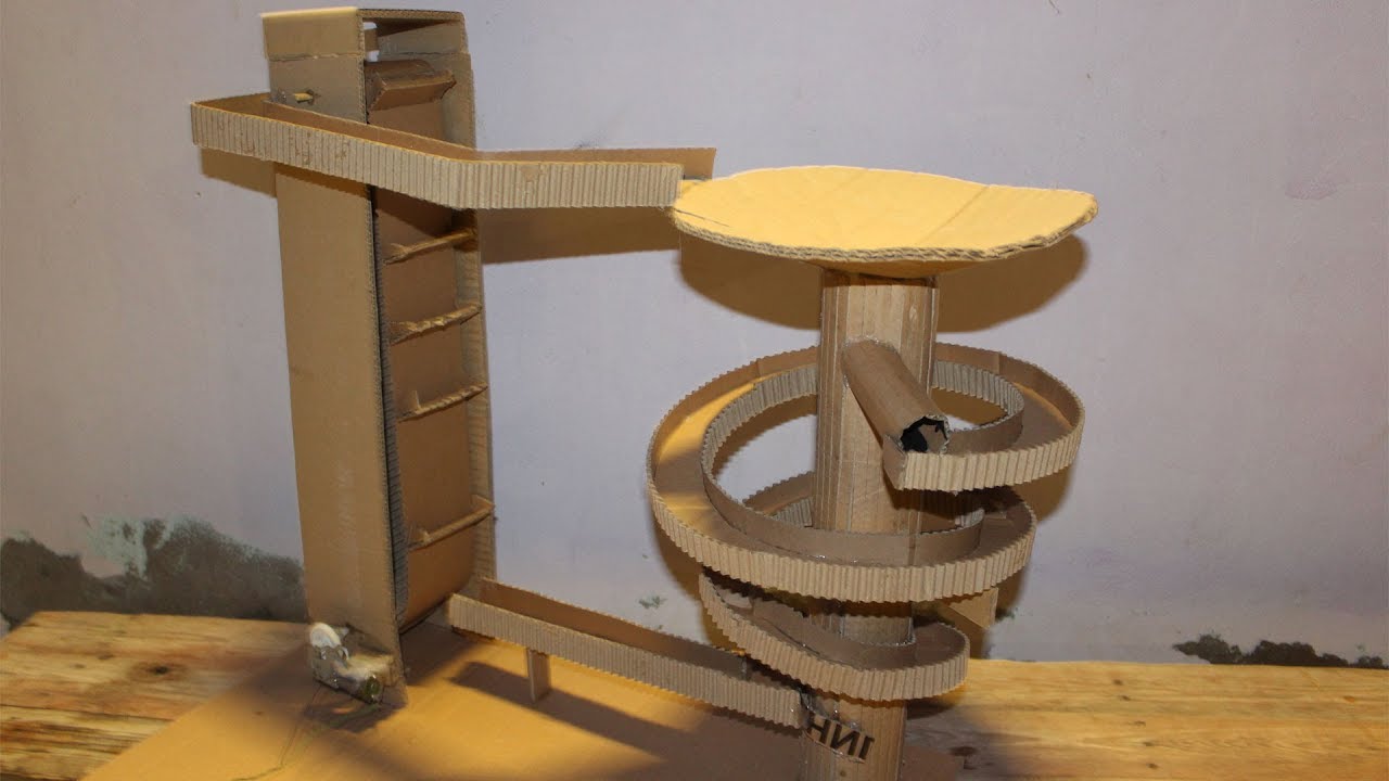 How to Make a Marble Machine From Cardboard - YouTube