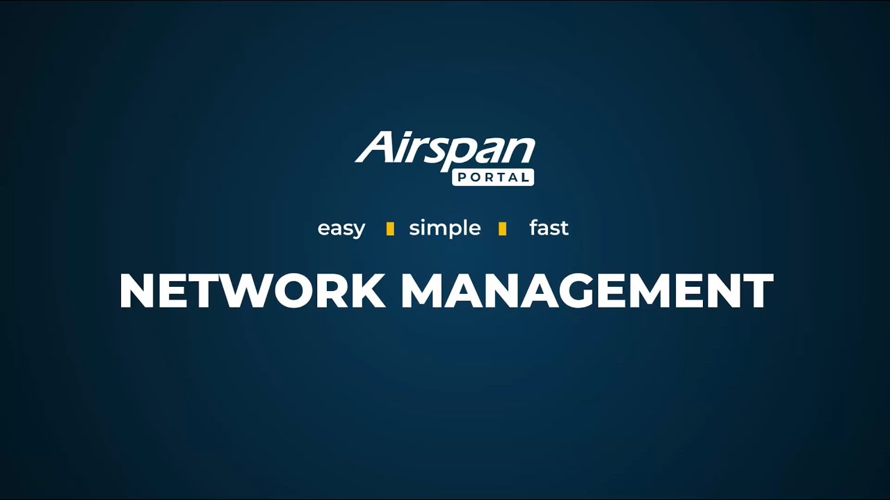 Airspan Portal: Your Gateway to Simplified Management - YouTube