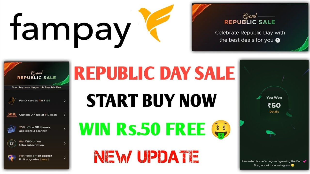 Fampay Republic Day offer free Rs.50 || Fampay earn money || Without ...