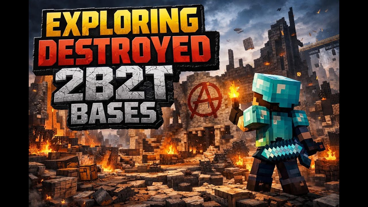 Exploring Destroyed 2b2t Bases in Minecraft! - YouTube
