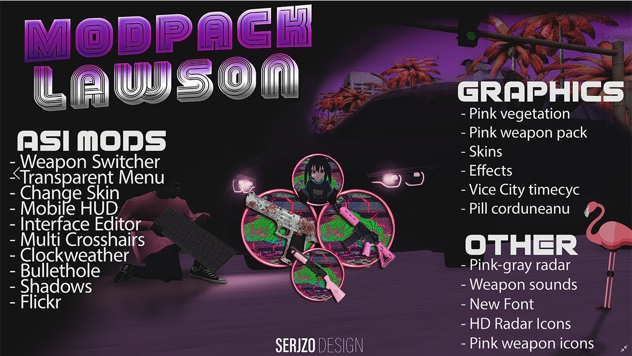 THE BEST GANG MODPACK FOR SAMP v3 by LawsoN ( E ROZ ) - YouTube