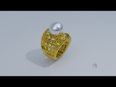 Blender 3D Jewelry Design Tutorial 056 Time-lapse：Bionic Ring - YouTube