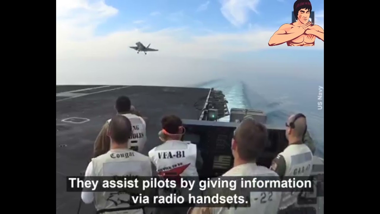 Landing Signal Officer 😲 | Toughest job helping land a plane on a ...