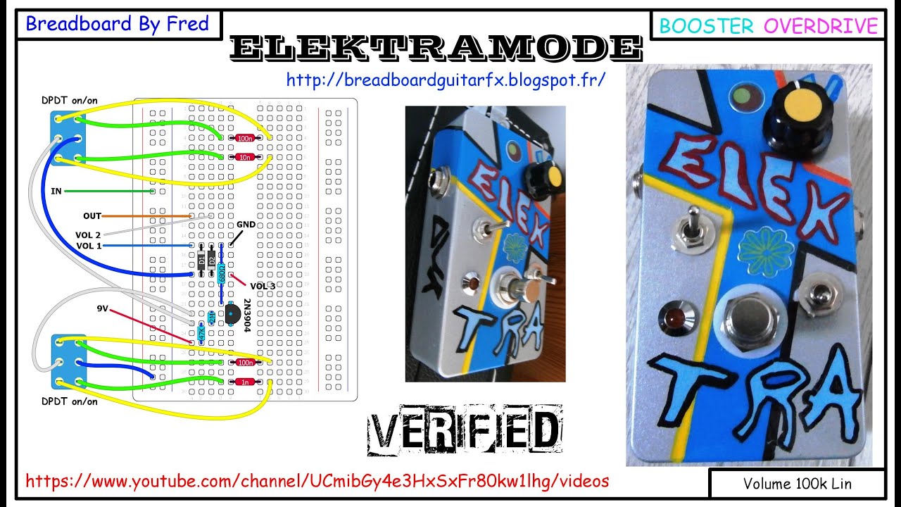 ELEKTRAMODE pédale d 'overdrive basé sur electra distortion - YouTube