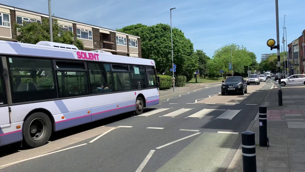 First Bus Route 1 passing Queen street Portsmouth - YouTube