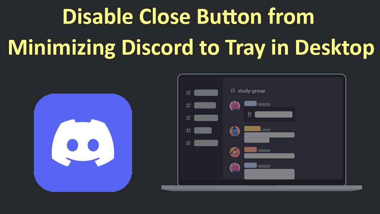 How to Disable Close Button Minimize to Tray Discord Desktop? - YouTube