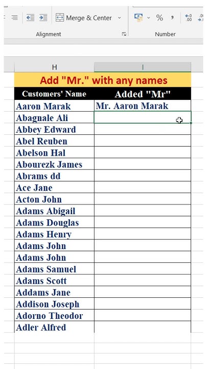 How To Add Common Text To Cells In Excel Shorts Shortsfeed Exceltricks Youtube