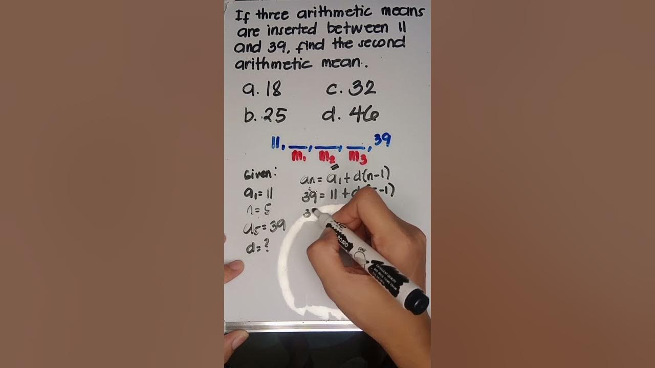 Arithmetic Sequence| How to find the Arithmetic mean? - YouTube