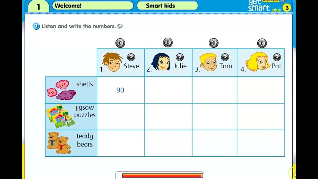 GET SMART 3 UNIT 1 WELCOME - PAGE 7 - YouTube