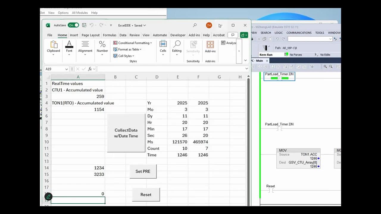 Data collection between LabVIEW and PLC by RSLinx OPC server - YouTube