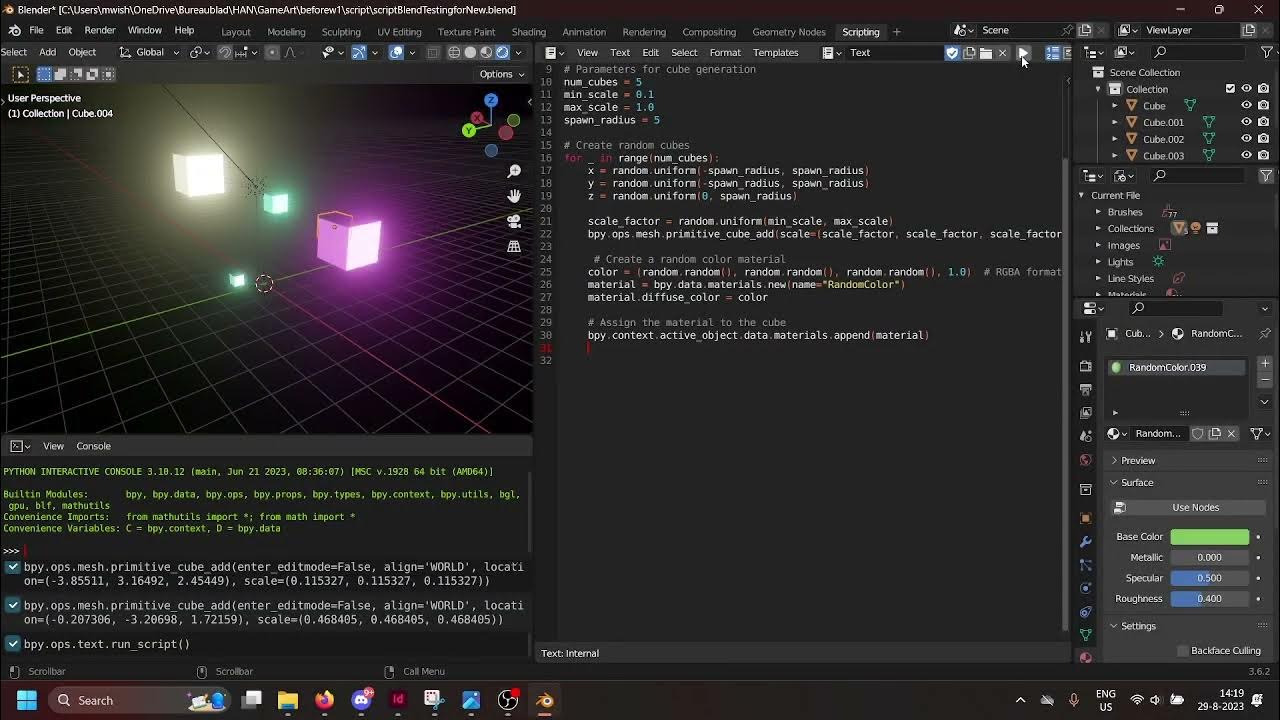 Blender scripting - YouTube