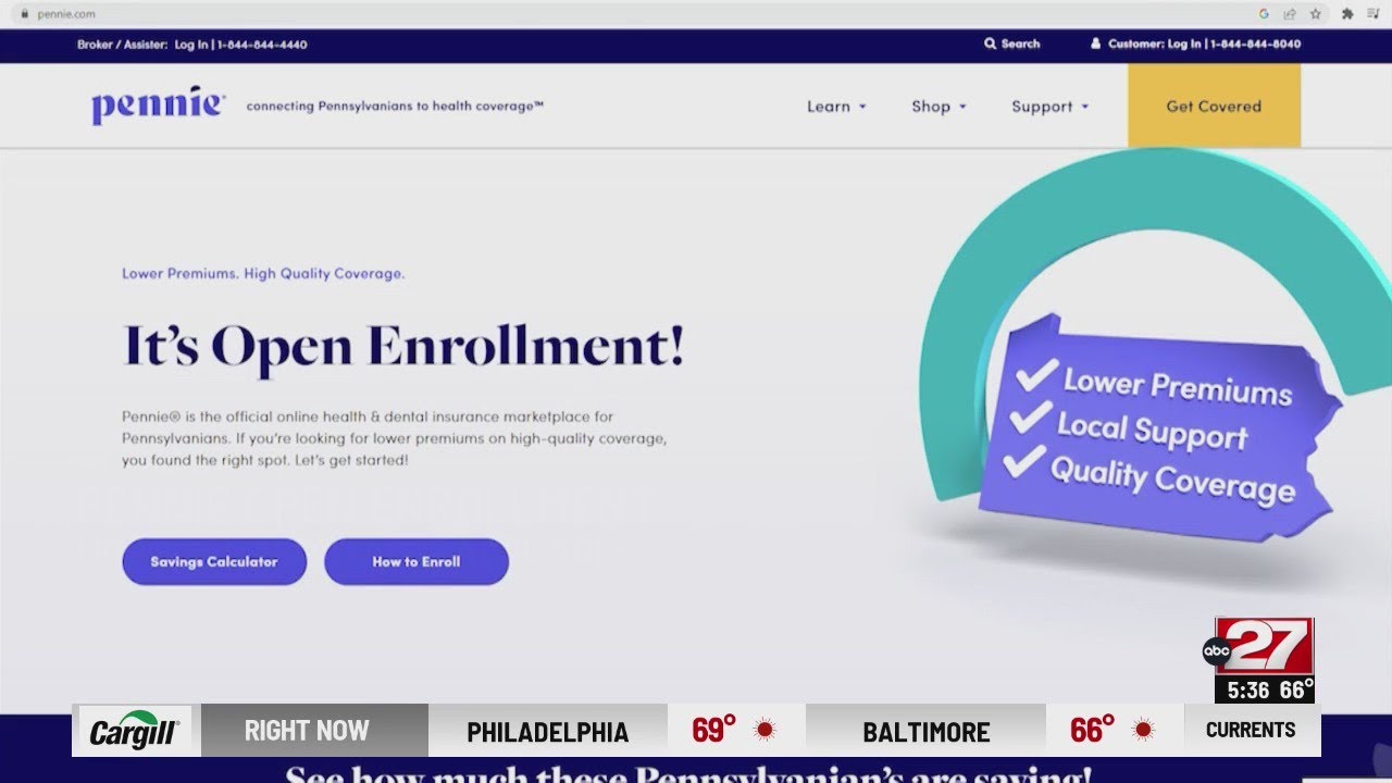 'Pennie' health insurance marketplace now open for enrollment - YouTube