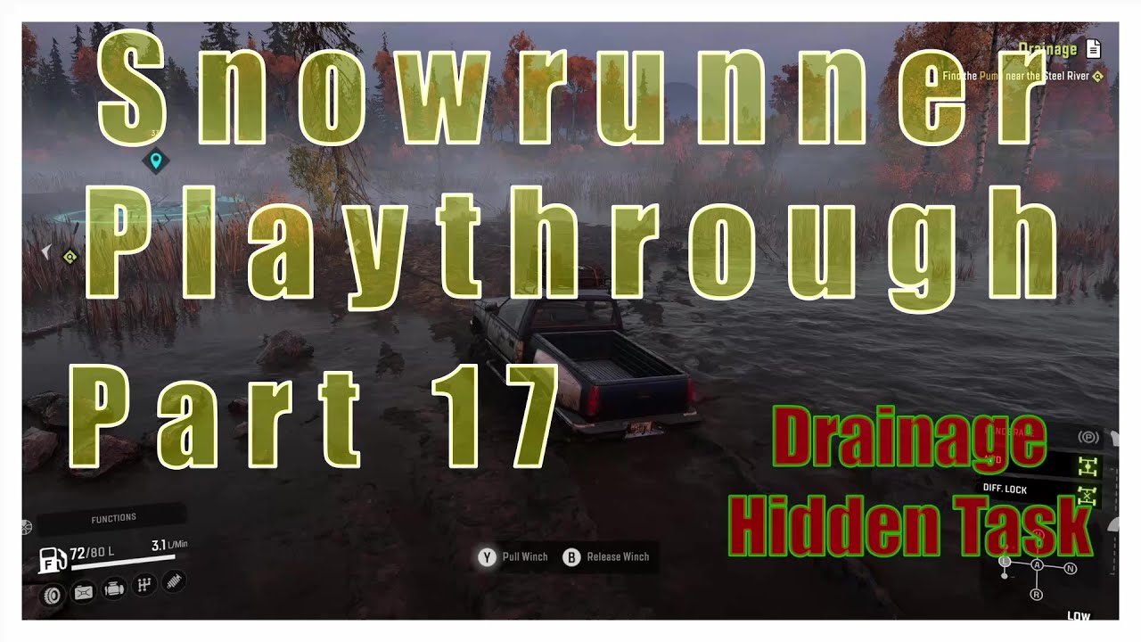 Snowrunner Walkthrough Black River Michigan Part 17/Drainage - YouTube